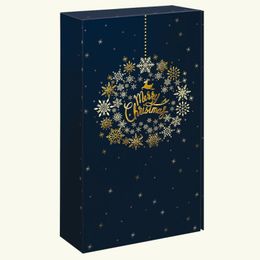 25 x Pr&auml;sentkarton "Christmas Ball" f&uuml;r 2 Flaschen 360 x 192 x 95 mm