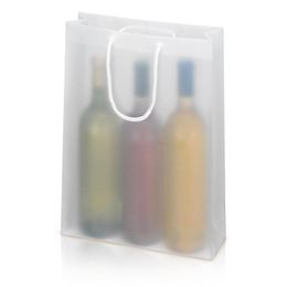 10 x Geschenkt&uuml;te "Frost Transparent" f&uuml;r 3 Flaschen 270 x 85 x 360 mm