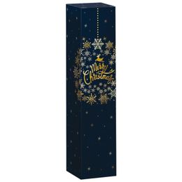 50 x Faltschachtel "Christmas Deluxe" f&uuml;r 1 Flasche 77 x 77 x 363 mm