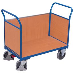 VARIOfit Dreiwandwagen 400 kg Traglast Typ S + EasySTOP - Enzianblau