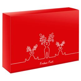 25 x Pr&auml;sentkarton "Rentier Trio" f&uuml;r 3 Flasche 360 x 250 x 95 mm