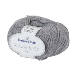 Recycle & PET von Junghans-Wolle, Hellgrau, aus Polyester