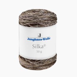 Silka von Junghans-Wolle, Braun/Oliv/Beige, aus Polyacryl