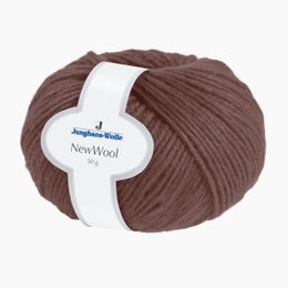 NewWool von Junghans-Wolle, Braun, aus Schurwolle