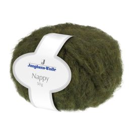 Nappy von Junghans-Wolle, Oliv, aus Polyacryl