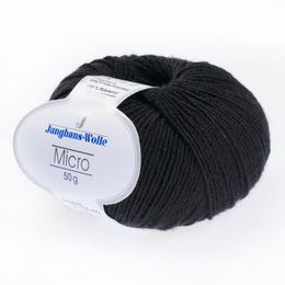 Micro von Junghans-Wolle, Schwarz, aus Polyacryl
