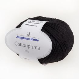 Cottonprima von Junghans-Wolle, Schwarz, aus Baumwolle