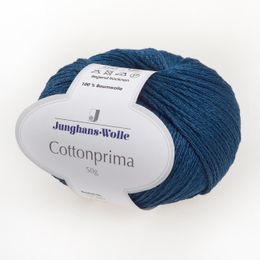 Cottonprima von Junghans-Wolle, Ozean, aus Baumwolle