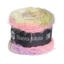 Basta Mista von Lana Grossa, Creme/Vanille/Limette/Graugr&uuml;n/Rosa/Flieder, aus Schurwolle