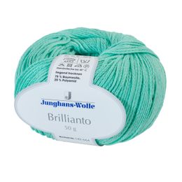 Brillianto von Junghans-Wolle, Dunkelmint, aus Baumwolle