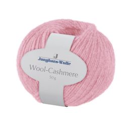 Wool-Cashmere von Junghans-Wolle, Ros&eacute;, aus Schurwolle