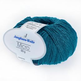Micro von Junghans-Wolle, Petrol, aus Polyacryl