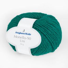 Monello-90 Uni von Junghans-Wolle, Gr&uuml;n, aus Polyacryl