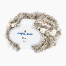 Bo. von Junghans-Wolle, Beige/Grau, aus Polyacryl