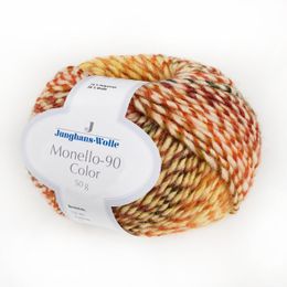 Monello-90 Color von Junghans-Wolle, Rot/Gelb, aus Polyacryl