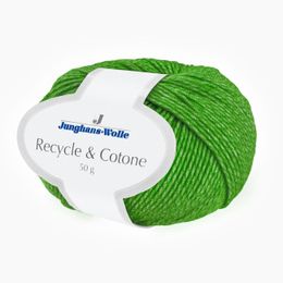 Recycle & Cotone von Junghans-Wolle, Giftgr&uuml;n, aus Baumwolle