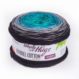 Bobbel Cotton von Woolly Hugs, Grau/T&uuml;rkis, aus Baumwolle