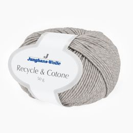 Recycle & Cotone von Junghans-Wolle, Silber, aus Baumwolle
