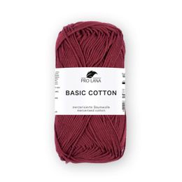 Basic Cotton von Pro Lana, Marsalarot, aus Baumwolle