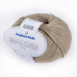 Merino-Cotton von Junghans-Wolle, Beige, aus Schurwolle
