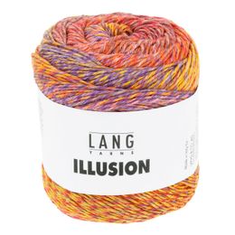 Illusion von Lang Yarns, Rosa/Gelb/Lila/Orange, aus Baumwolle