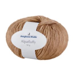Alpafluffy von Junghans-Wolle, Beige, aus Polyester