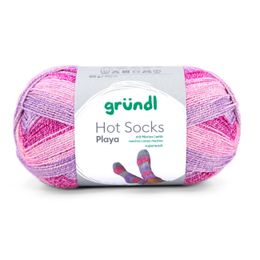 gr&uuml;ndl Hot Socks Playa von Gr&uuml;ndl, Flieder/Ros&eacute;/Lavendel/Pink, aus Baumwolle