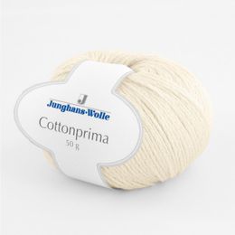 Cottonprima von Junghans-Wolle, Ecru, aus Baumwolle