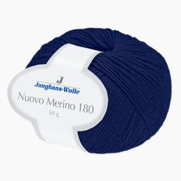 Nuovo Merino 180 von Junghans-Wolle, Dunkelblau, aus Schurwolle