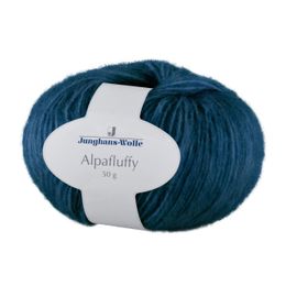 Alpafluffy von Junghans-Wolle, Dunkelblau, aus Polyester