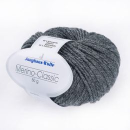Merino-Classic von Junghans-Wolle, Graphit, aus Schurwolle