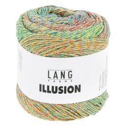Illusion von Lang Yarns, Gelb/Rosa/Hellgr&uuml;n/Aqua, aus Baumwolle