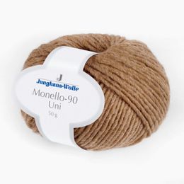 Monello-90 Uni von Junghans-Wolle, Beige, aus Polyacryl
