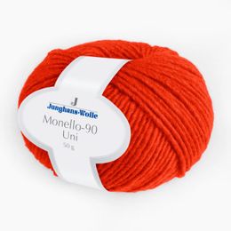 Monello-90 Uni von Junghans-Wolle, Rot, aus Polyacryl