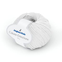 Cotone-Emozione von Junghans-Wolle, Wei&szlig;, aus Baumwolle