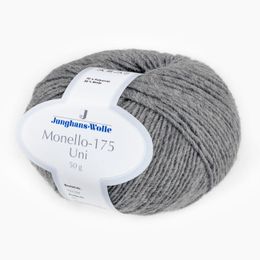 Monello-175 Uni von Junghans-Wolle, Grau, aus Polyacryl