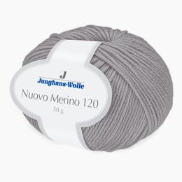 Nuovo Merino 120 von Junghans-Wolle, Silbergrau, aus Schurwolle