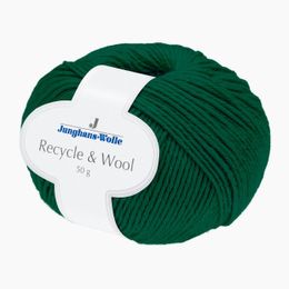 Recycle & Wool von Junghans-Wolle, Flaschengr&uuml;n, aus Viskose