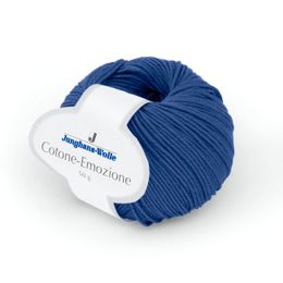 Cotone-Emozione von Junghans-Wolle, Blau, aus Baumwolle