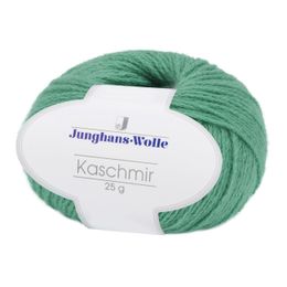 Kaschmir von Junghans-Wolle, Mittelgr&uuml;n, aus Kaschmir
