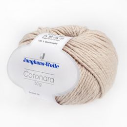 Cotonara von Junghans-Wolle, Beige, aus Baumwolle