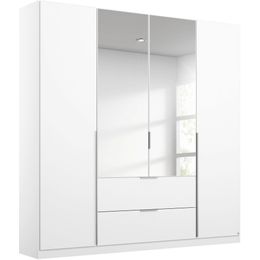 Dreht&uuml;renschrank Rauch "Kleiderschrank Schrank Ankleide Garderobe Schlafzimmerschrank MEMPHIS", wei&szlig;, B:181cm H:210cm T:54cm, Holzwerkstoff, Schr&auml;nke, Dreht&uuml;renschrank, mit Spiegel und Schubladen, viel Stauraum MADE IN GERMANY