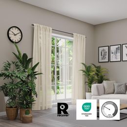 Neutex for you! Vorhang NEUTEX FOR YOU "Alora Eco" Gr. 1, beige (leinen), B:144cm H:245cm, Baumwolle, Polyester, Gardinen