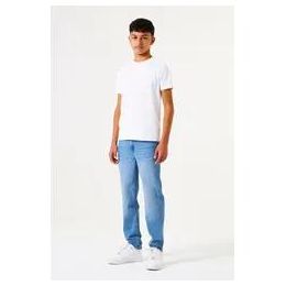 Dad-Jeans Garcia "Dalino", Kinder, Gr. 170, N-Gr, blau (med used 6656), Denim/Jeans, Obermaterial: 99% Baumwolle, 1% Elasthan, lang, Jeans, for Boys, mit Destroyed Effekten