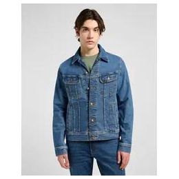 Jeansjacke Lee "RIDER_JACKET", Herren, Gr. XL, belmont, Denim/Jeans, Obermaterial: 99% Baumwolle, 1% Elasthan, normal h&uuml;ftlang, angesetztes B&uuml;ndchen, Jacken Jeansjacke, mit seitlichen Eingrifftaschen