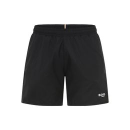 Badeshorts BOSS "Swordfish", Herren, Gr. L, N-Gr, schwarz 005, Web, Obermaterial: 100% Polyester, unifarben, Badehosen Badeshorts