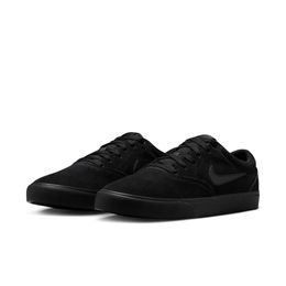 Sneaker Nike Sportswear "CHARGE SUEDE", Herren, Gr. 40, schwarz, schwarz, schwarz, Leder, Schuhe Sneaker