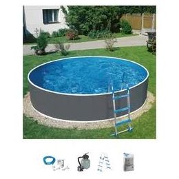 Rundpool MY POOL BWT "HYPE 3", grau, H:90cm &Oslash;:300cm, Schwimmbecken, Rundpool, in verschiedenen Gr&ouml;&szlig;en
