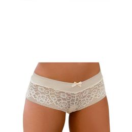 Panty s.Oliver "Lisette", Damen, Gr. 32/34, beige (creme), Microtouch, Obermaterial: 85% Polyamid, 15% Elasthan, k&ouml;rpernah, Unterhosen Panty, komplett aus sch&ouml;ner Spitze, Dessous
