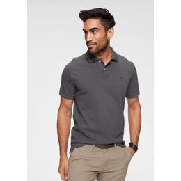 Poloshirt Tom Tailor "Basic", Herren, Gr. S, grau (anthrazit), Piqu&eacute;, Obermaterial: 100% Baumwolle, unifarben, normal, Flachstrickb&uuml;ndchen, Shirts, Baumwoll-Piqu&eacute;, Topseller